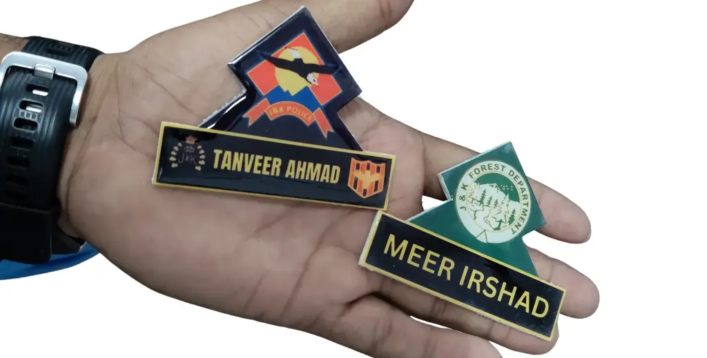 Jammu & Kashmir Police Uniform Name Plate